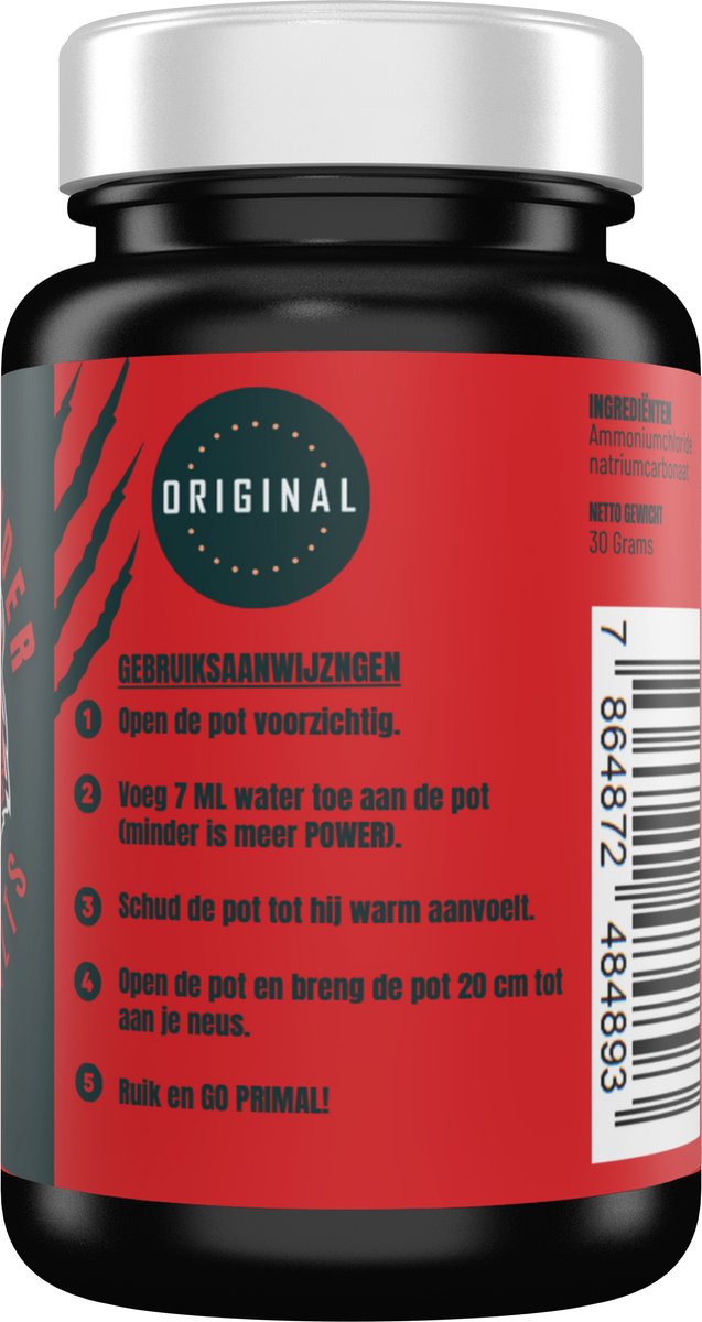 Primal Powder smelling salt - reukzout - Ammonia - supplement | bol.com