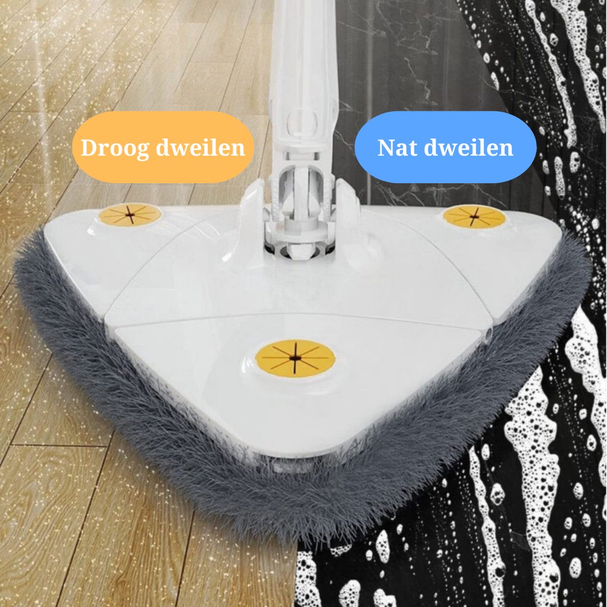 Premium driehoekige dweil met wringer | bol