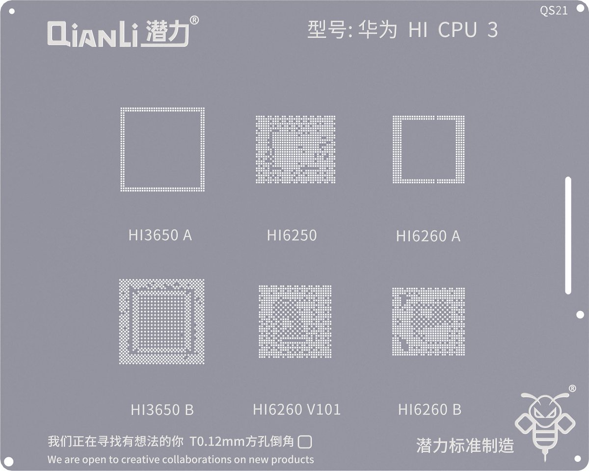 Qianli Bumblebee Stencil - Soldering en accessoires - Huawei CPU ...