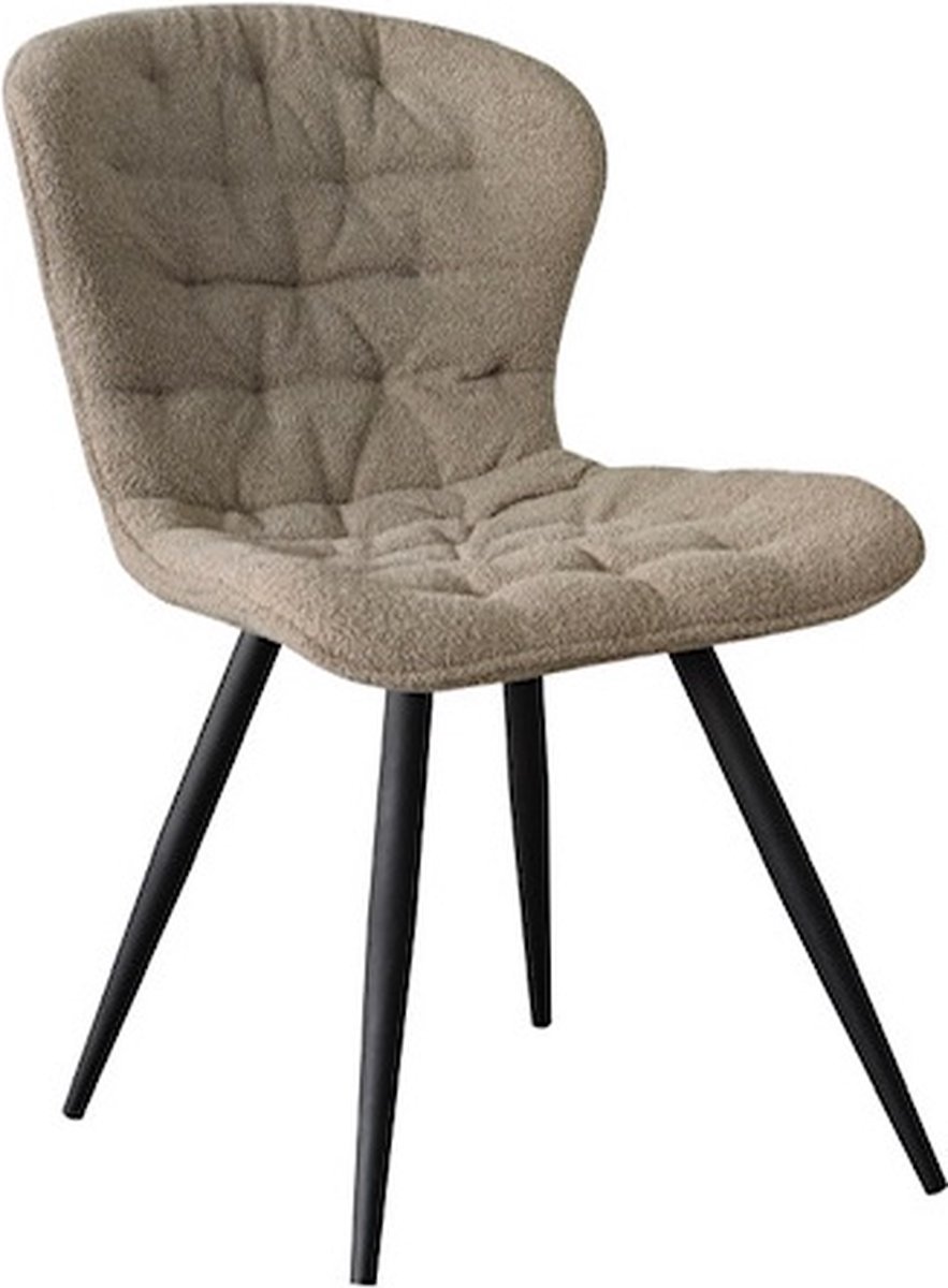 Teddy Design eetkamerstoel - Taupe - 1 Stoel | bol.com