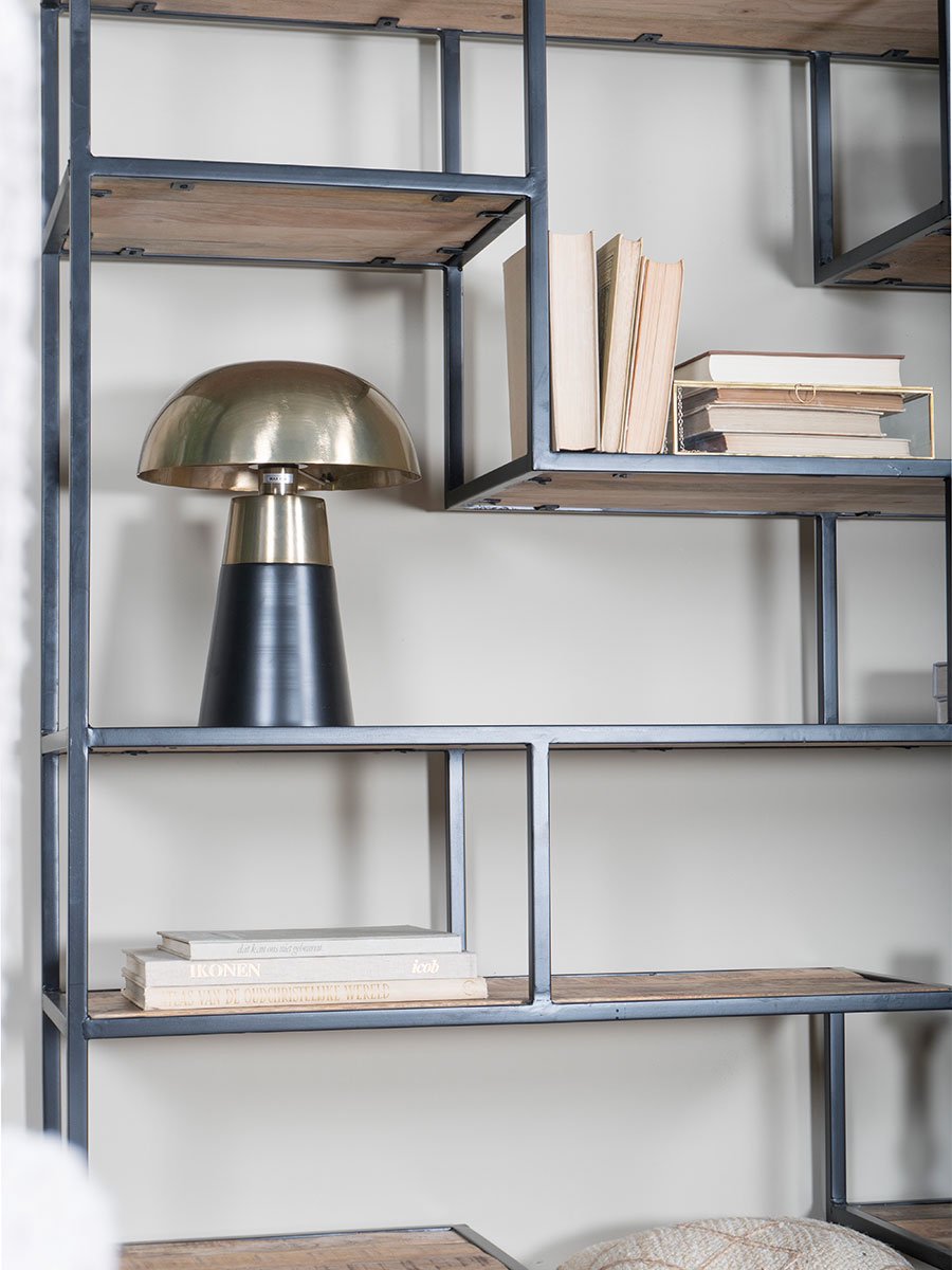 Kast met vakken / roomdivider metaal hout 210cm | bol.com