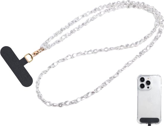 Telefoonkoord Universeel met parels - Koord voor telefoon - Easy Cord ...