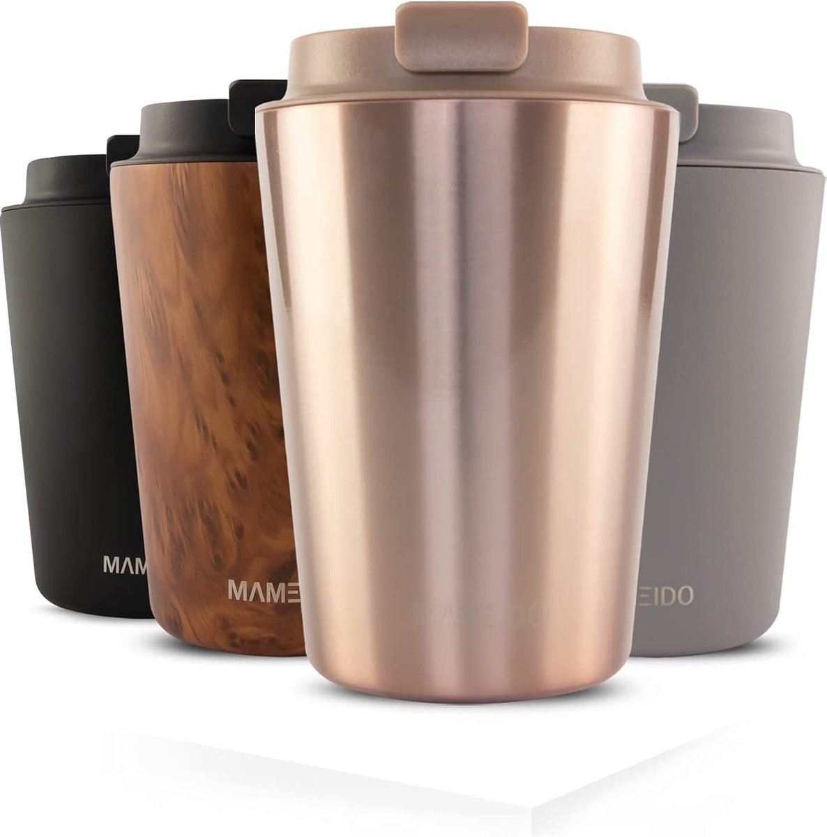 Thermosbeker 350 ml, rosé-kwarts, koffiebeker van roestvrij staal ...