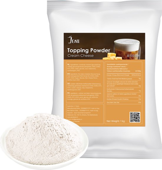 Jeni Bubble Tea Powder - topping cream cheese voor thee - 1 kg | bol