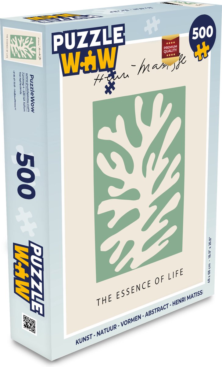Puzzel Kunst - Natuur - Vormen - Abstract - Henri Matisse - Legpuzzel ...