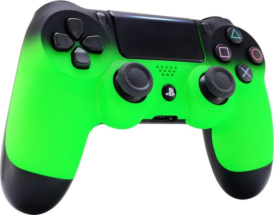 XQGaming PS4 DualShock 4 V2 Neon Groen/Zwart (soft touch) | bol.com