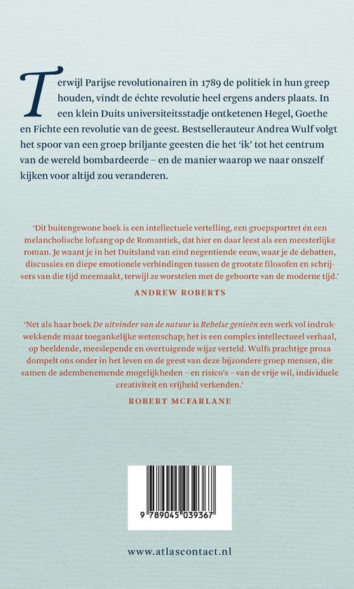 Rebelse genieën - Andrea Wulf over Romantiek en individualisme | bol