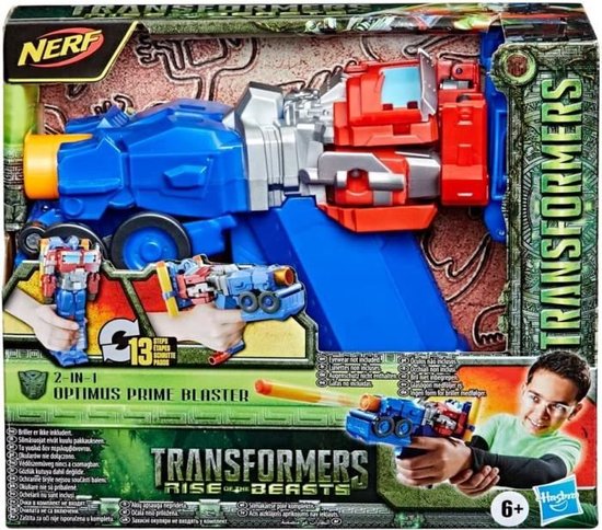 Nerf Blaster 2 in 1 Optimus Prime - Transformers: Rise of the Beasts | bol