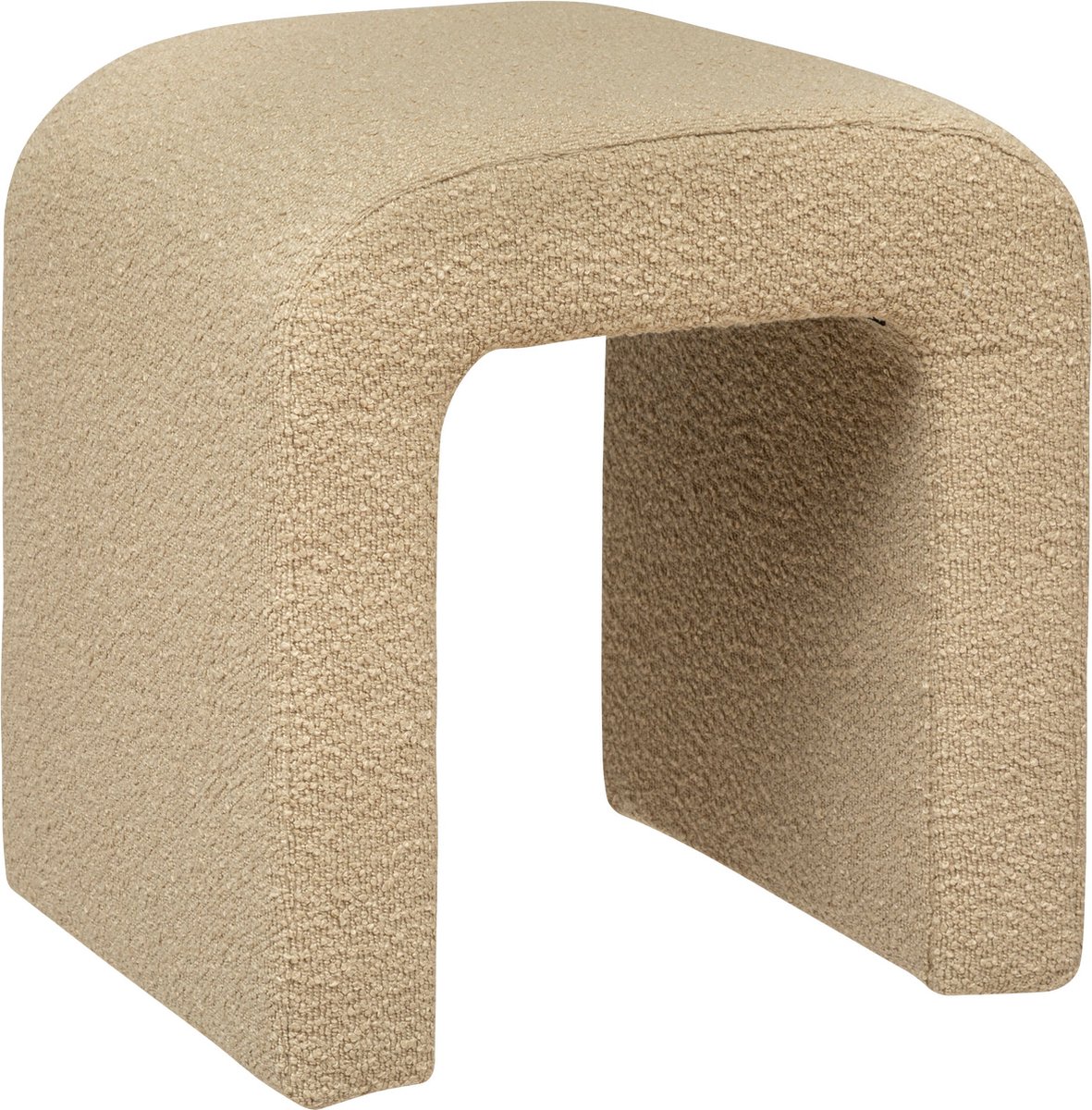 Atmosphera Sevi Poef - Teddy - Beige | bol.com