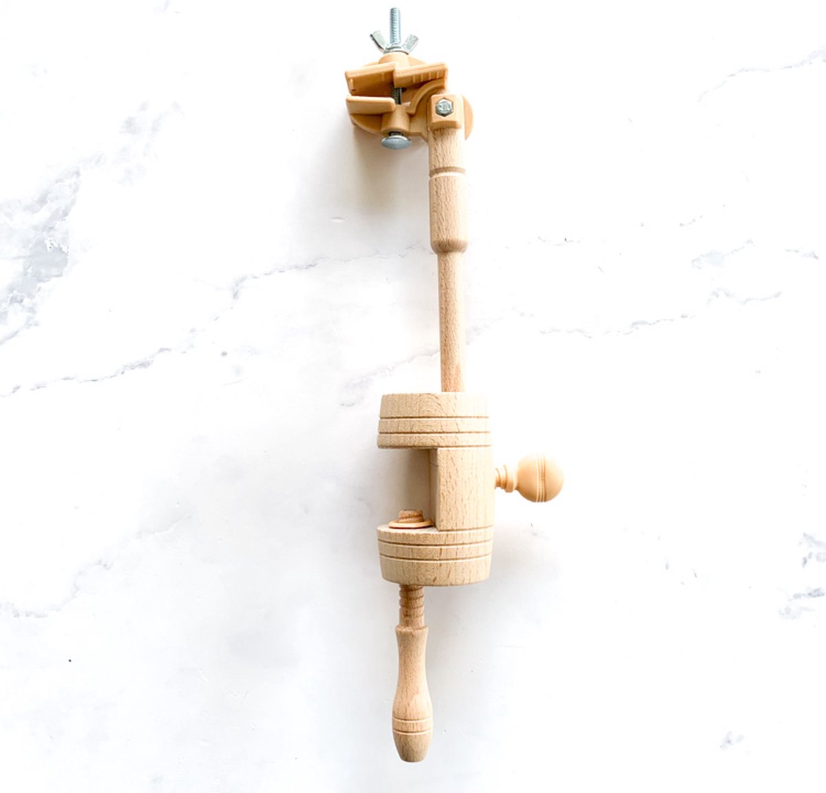 Flexibele Tafelklem voor Borduurring, Houten klem om borduurring aan ...