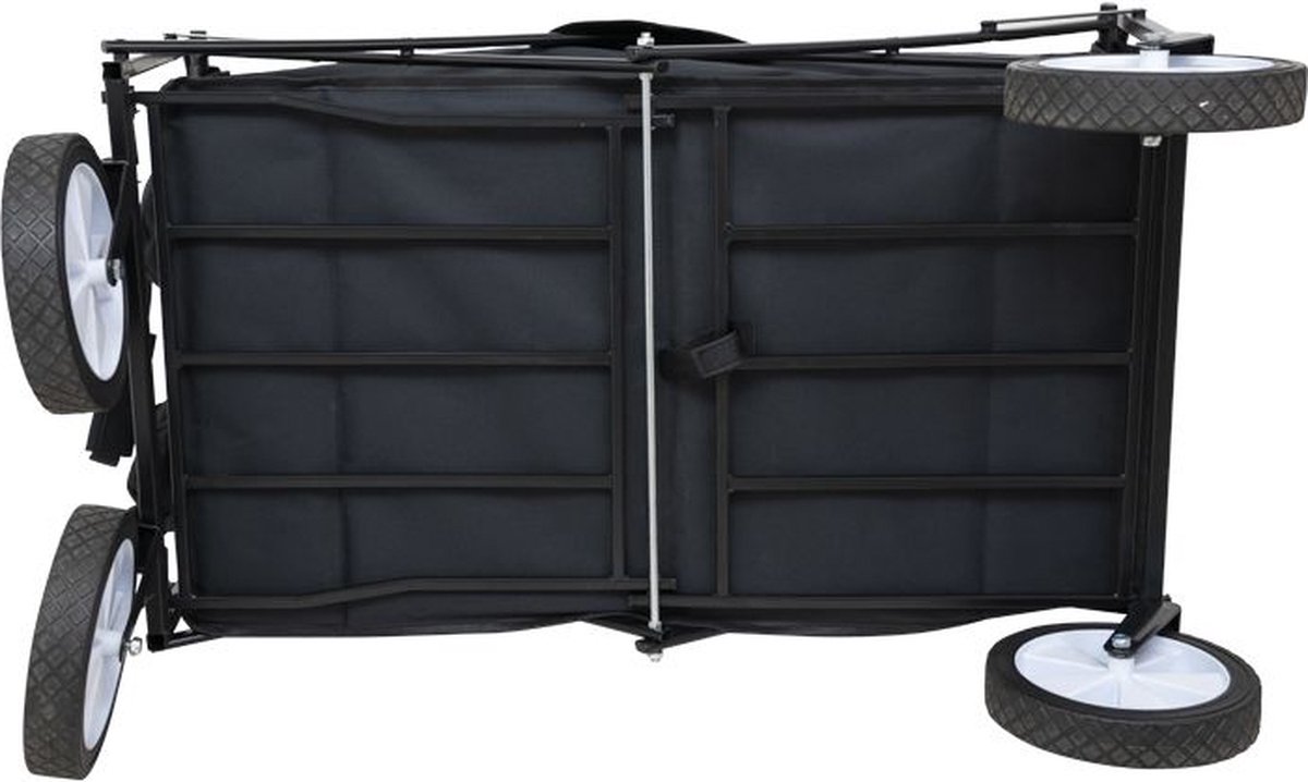 Bolderkar / Bolderwagen met Luchtbanden - Opvouwbaar - Zwart 100 kg ...