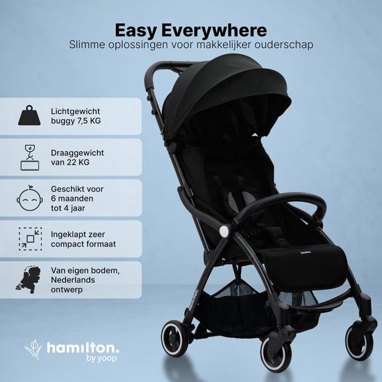 Hamilton by Yoop S1 Plus Buggy – Premium budget stroller met MagicFold ...