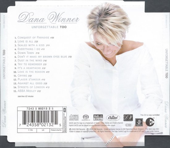 Dana Winner - Unforgettable Too Super Audio, Dana Winner | Muziek | bol