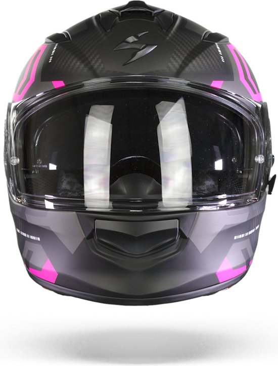Scorpion EXO-491 SPIN Matt black-Pink - Maat S - Integraal helm ...