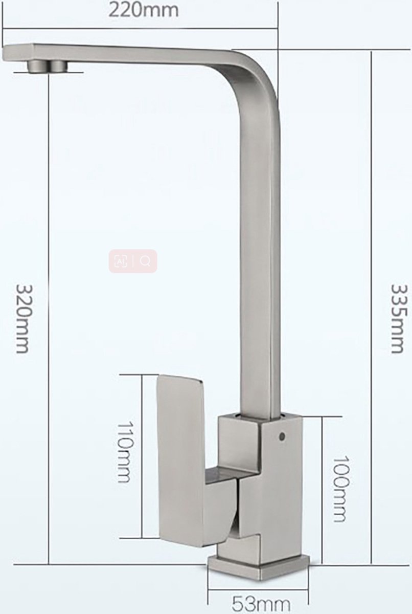 Keukenkraan RVS - Elegante design keukenkraan | bol.com