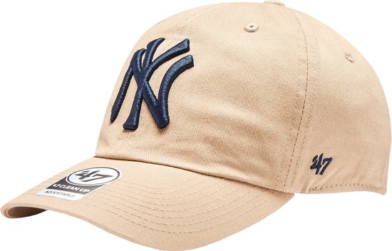 47 Brand New York Yankees Clean Up Cap B-RGW17GWSNL-KHB, Mannen, Beige ...