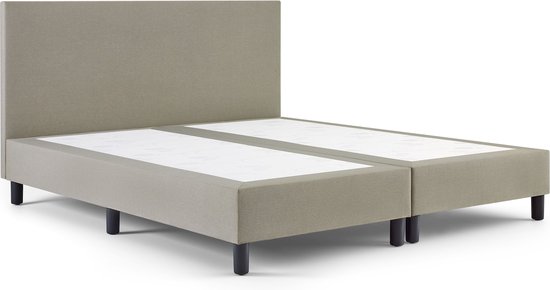 Beter Bed Box Owen Plus vlak zonder matras - 160 x 200 cm - light grey ...