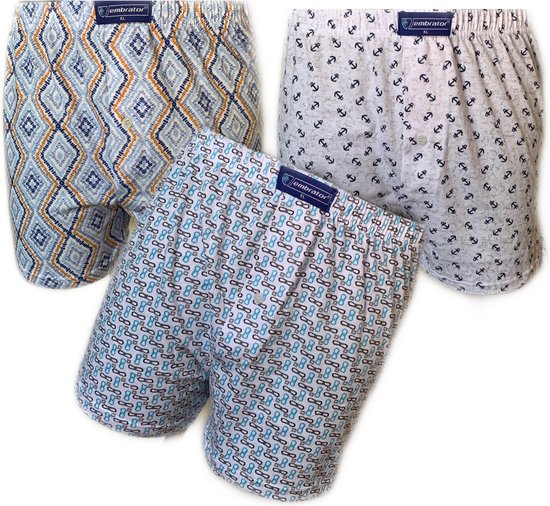 Embrator 3-stuks mannen Boxershorts Loose Fit katoen maat XL | bol