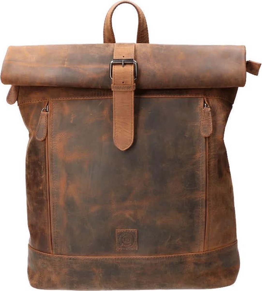 LD Leather Design Rolltop Rugzak Hunter Brown UR841H | bol.com