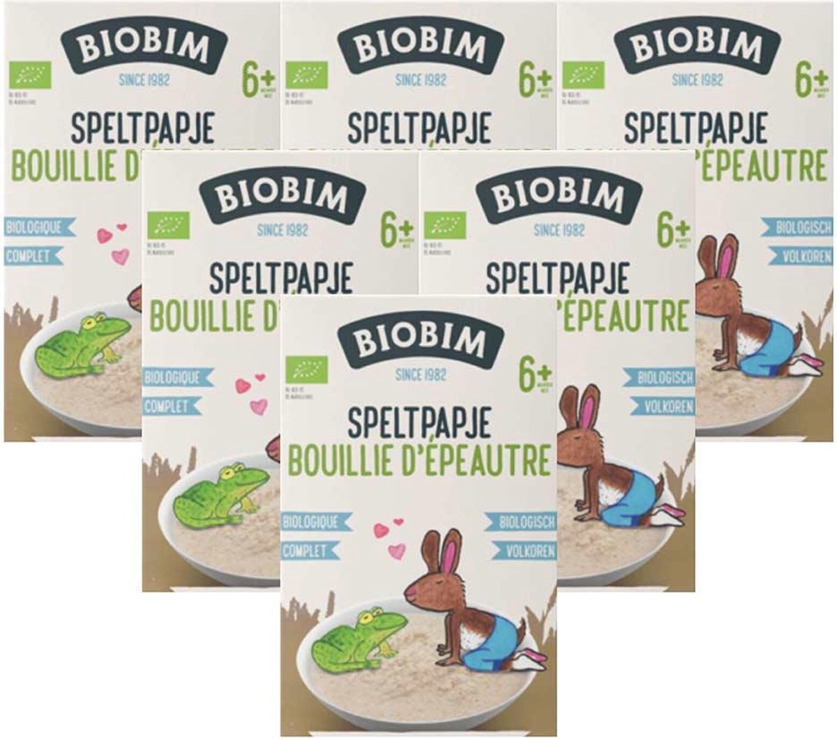 6x Biobim Papje 6 mnd Spelt 250 g | bol.com