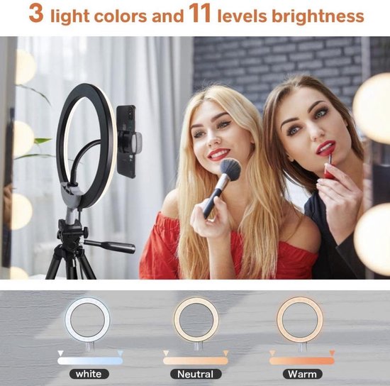 RGB LED Soft Ring Light 56Cm / 22inch met Stand 210 CM Inclusief ...