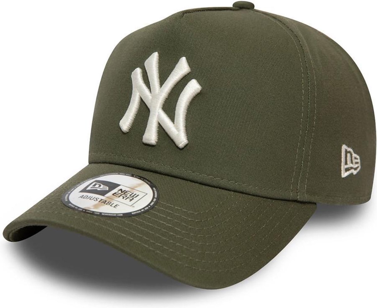 New Era New York Yankees Colour Essential Khaki A-Frame Trucker Cap ...