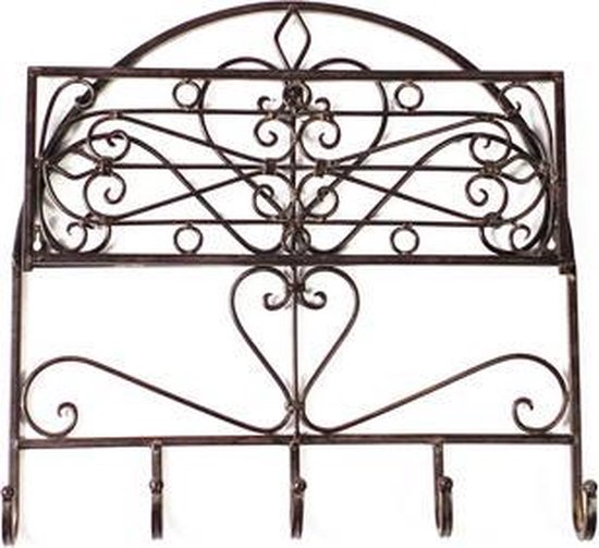 een Metalen wand schap met haakjes | bol