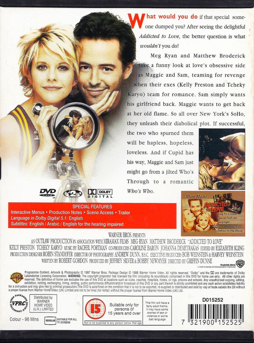 Addicted to Love (Dvd), Meg Ryan | Dvd's | bol.com