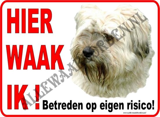 Boomer Hondje 225 Waakbord Hier Waak Ik - 15 x 20 cm | bol