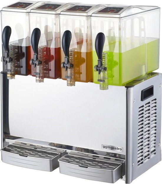 Distributeur de jus - 4 x 10 litres | Distributeur de boissons ...