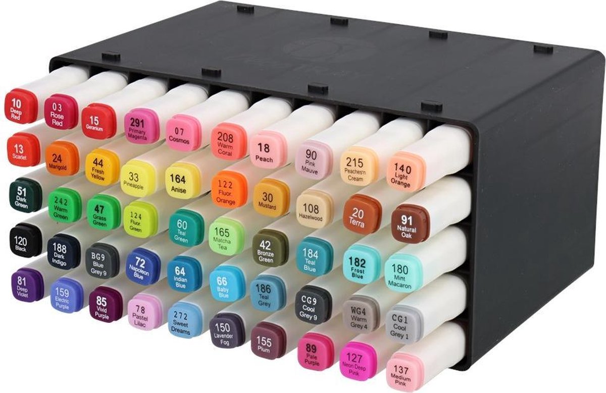 Decotime - Aquamarkers 50 stuks - Hoge kwaliteit Twinmarkers ...