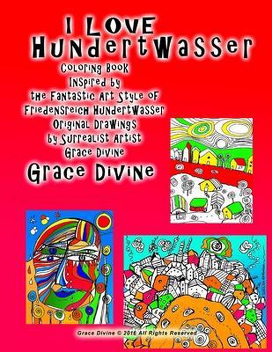 I LOVE Hundertwasser Coloring Book Inspired by the Fantastic Art Style ...