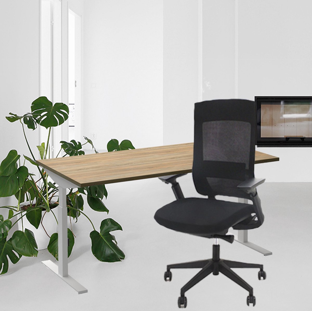ThuisWerkplek Aanbieding - Luxe Ergonomische Bureaustoel + Design ...