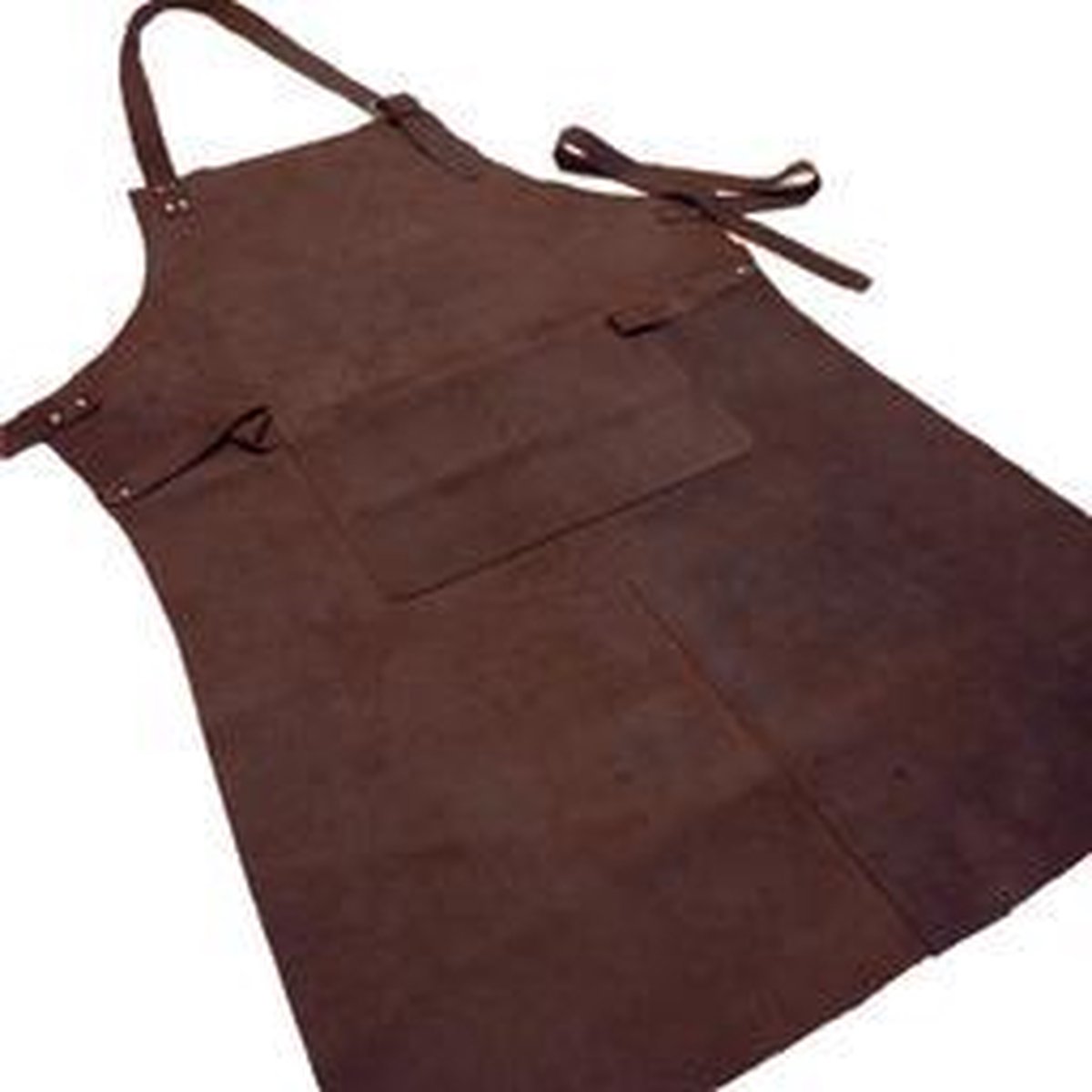 Leren Schort BBQ - Lederen Barbecueschort - Keukenschort Man - Bruin | bol