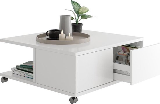 Table Basse Ipari Sur Roues César Wit | bol.com