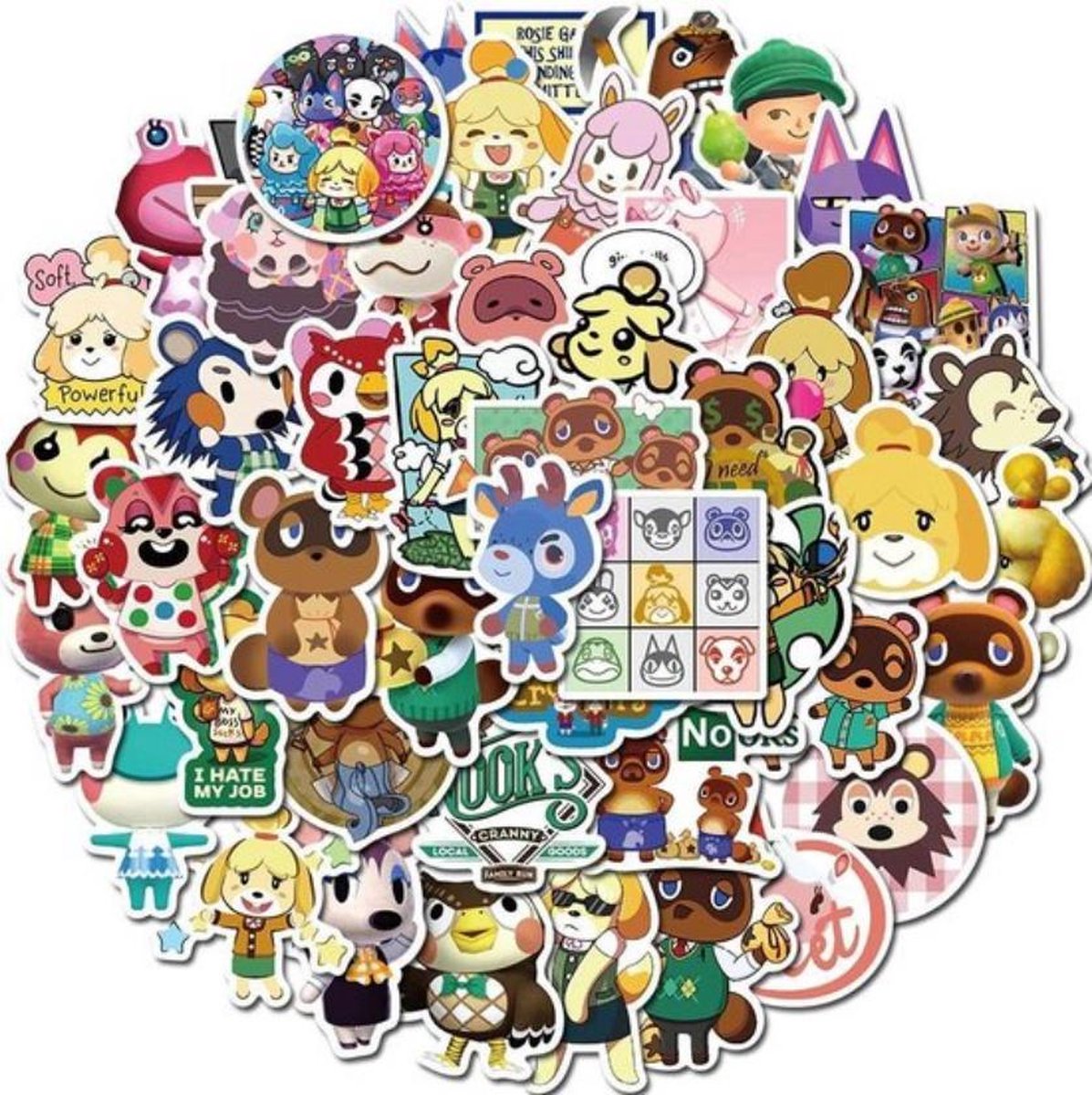 Animal crossing stickers - 50 stuks - Animal crossing switch - Animal ...