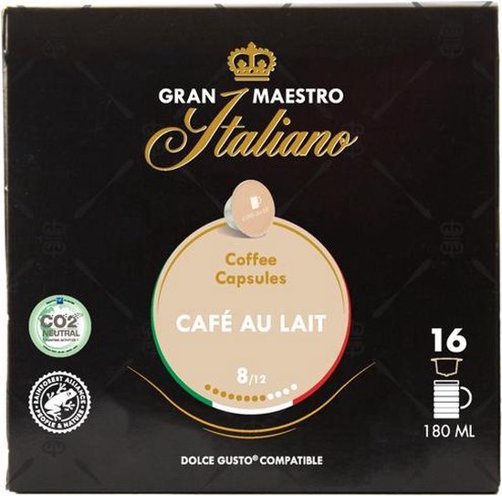 Gran Maestro Italiano - Grande - Dolce Gusto Compatibel Cups – 6 x 16 ...
