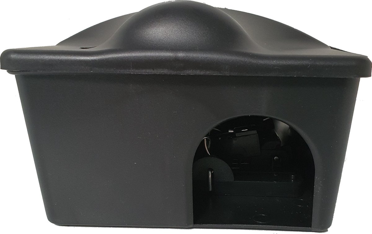 Rattenkist met 2 rattenvallen - rattenval - rattenklem - rattenvoerdoos ...