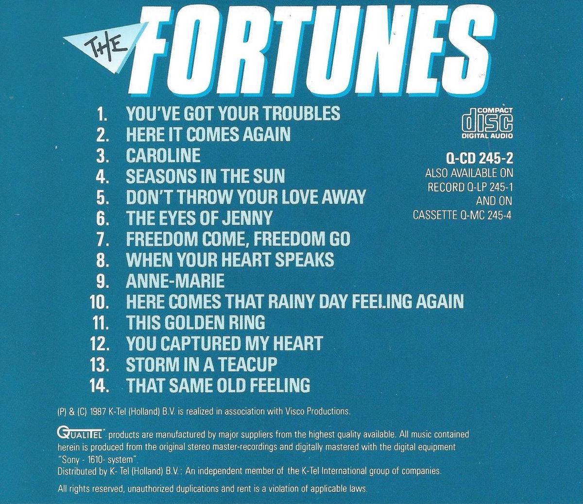 The Fortunes - All The Hits And More, The Fortunes | CD (album ...
