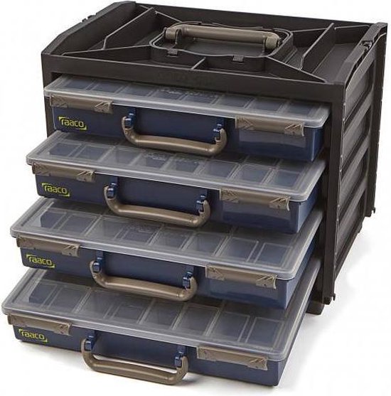 Raaco Handybox - Assortimentsdoos met 4 boxen - Incl. inzetbakjes ...