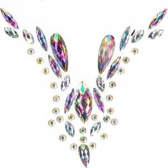 Dazzling Deep-V Cleavage Bling Sticker | bol.com