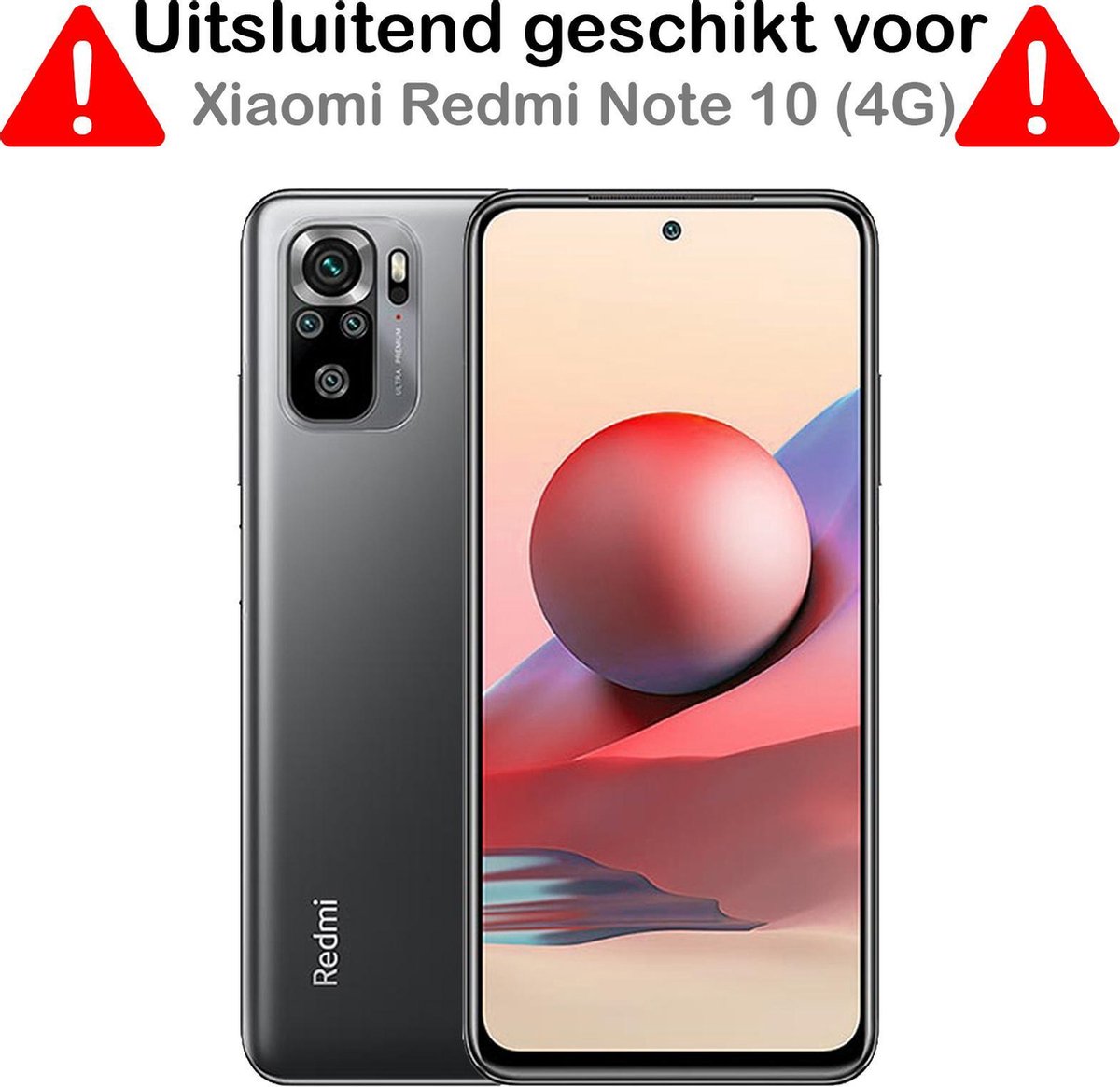 Xiaomi Redmi Note 10 (4G) Screenprotector Glas Gehard Tempered Glass ...