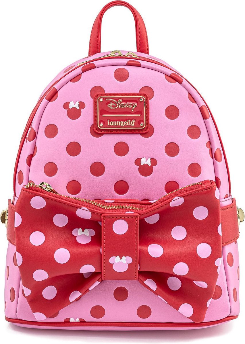 Loungefly - Disney Minnie Mouse Roze strik Mini rugzak met strik ...