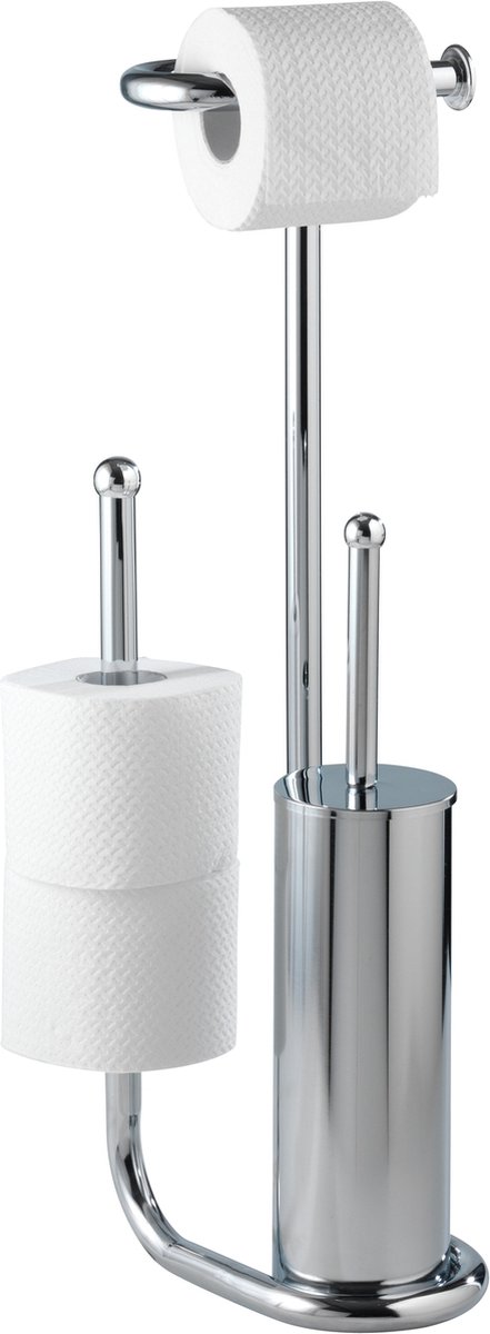WENKO Toiletbutler Universalo chroom – Toiletborstel met houder ...