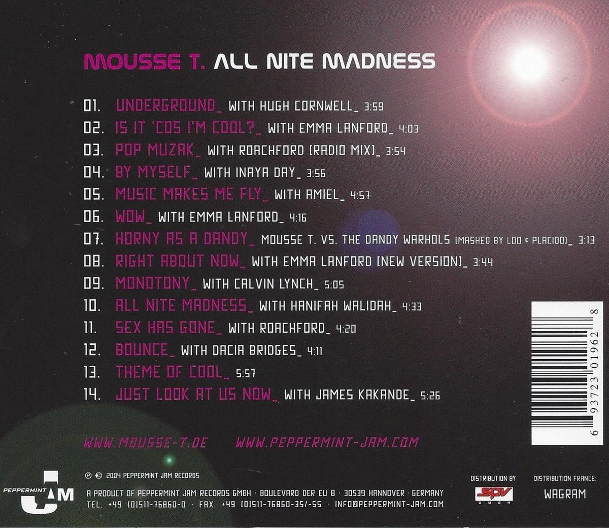 Mousse T - All Nite Madness, Mousse T. | CD (album) | Muziek | bol.com