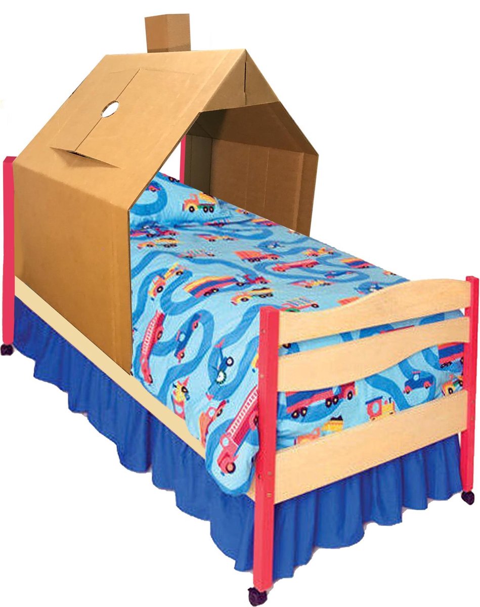 Kartonnen Kinderbed Huis - Speelhuisje - Cadeau van Duurzaam Karton ...