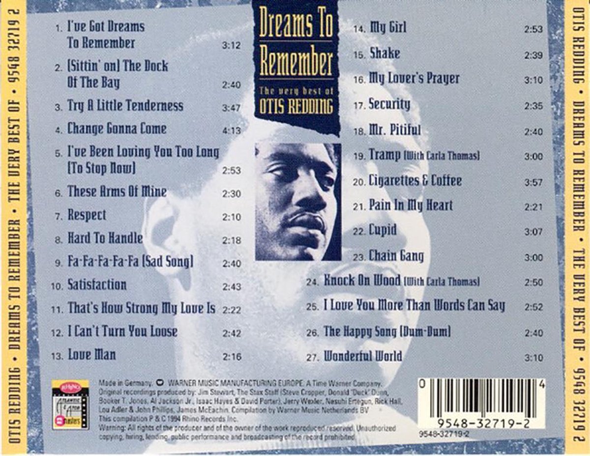 Otis Redding ‎– The Very Best Of Otis Redding, Otis Redding | CD (album) | Muziek | bol