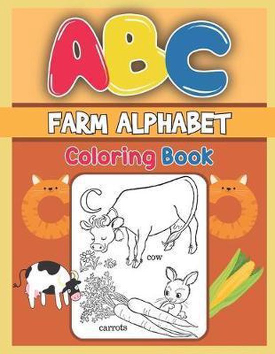 ABC Farm Alphabet Coloring Book, Platinum Press | 9781679458033 ...