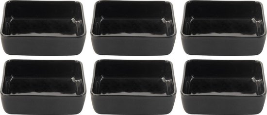 Gusta Table Tales - Schaaltje - Zwart - 10x10cm - set 6 stuks | bol