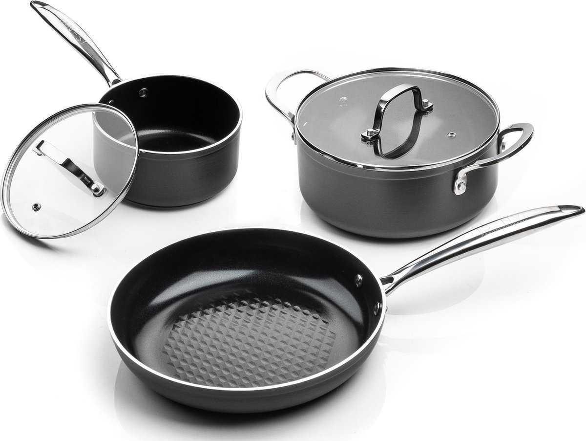 ISENVI Victoria Forged Starter Pannenset - Pannenset inductie - 3 delig ...